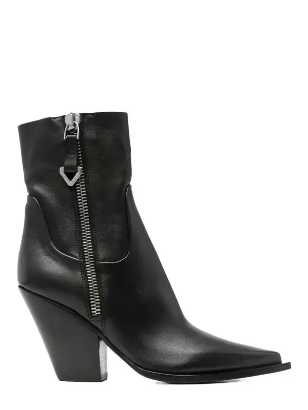 Elena Iachi 90mm Pointed-toe Ankle Boots - Black