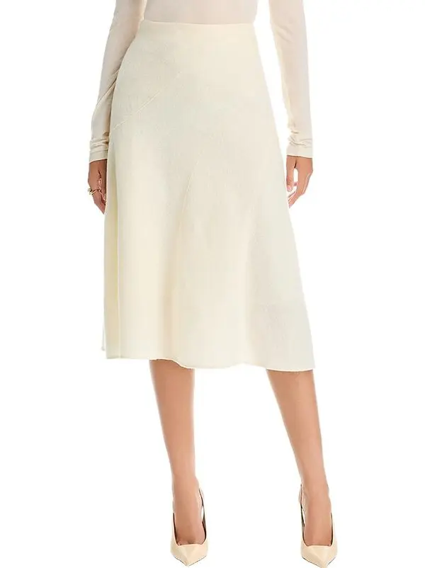 BOSS Vicena Midi Skirt - White
