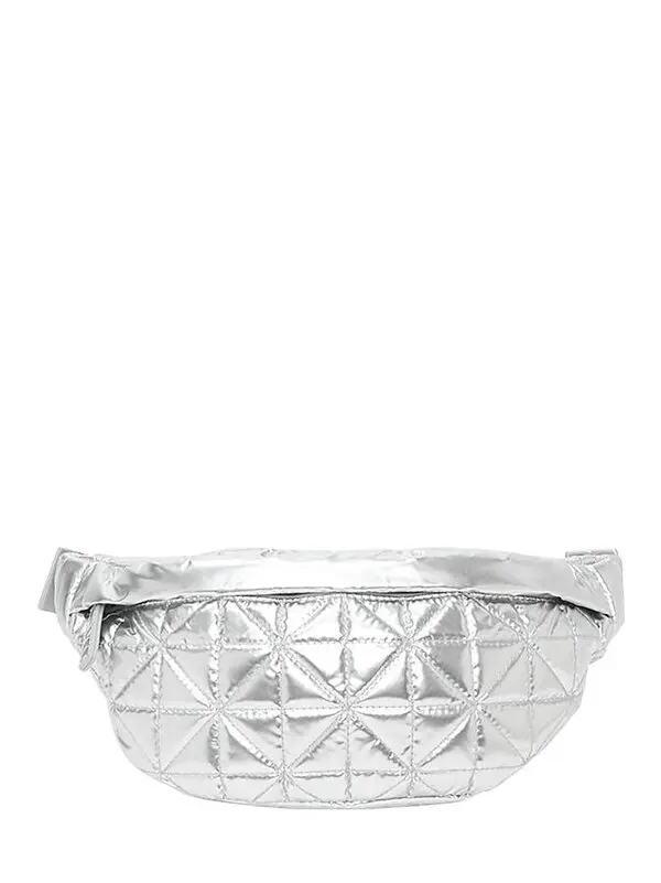 VEE COLLECTIVE Vee Quilted Nylon Fanny Pack - Chrome Metallic