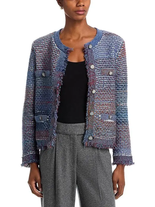 Veronica Beard Sariyah Knit Jacket - Ocean Multi