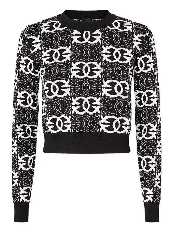 Pinko Printed Sweater - Black/white