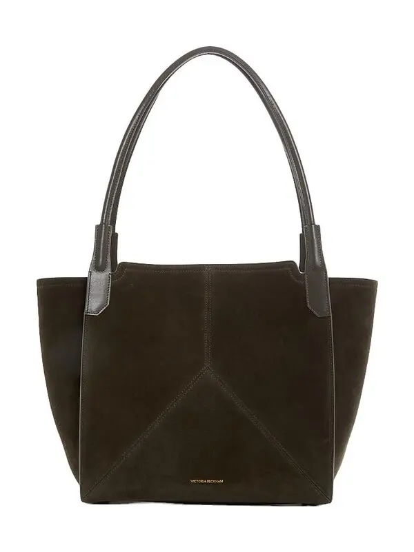 Victoria Beckham Soft Suede Tote - Dark Olive