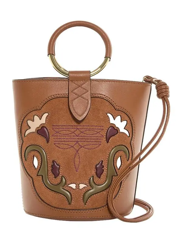 Farm Rio Leather Bucket Bag - Cuoio