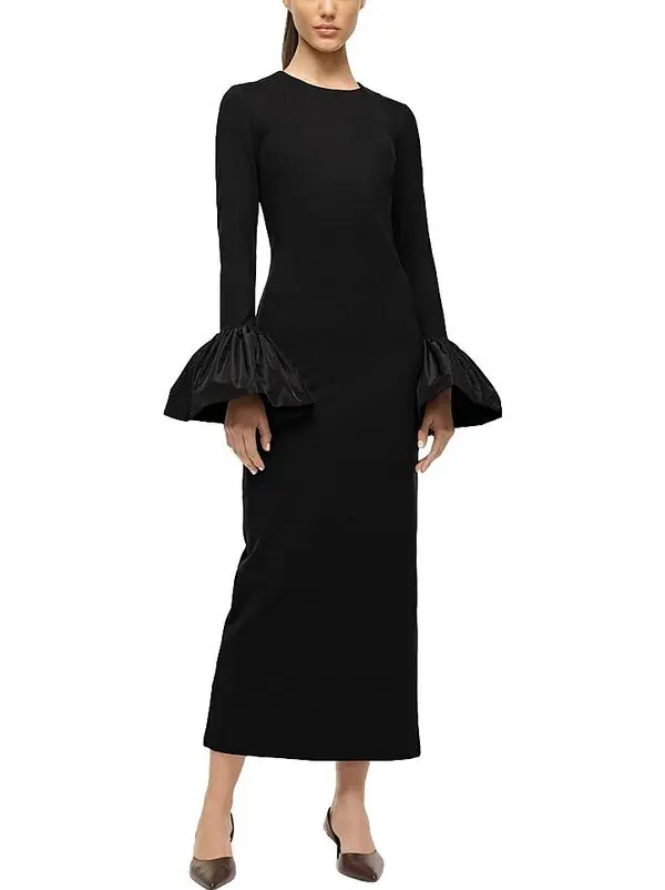 Staud Hawthorne Maxi Dress - Black