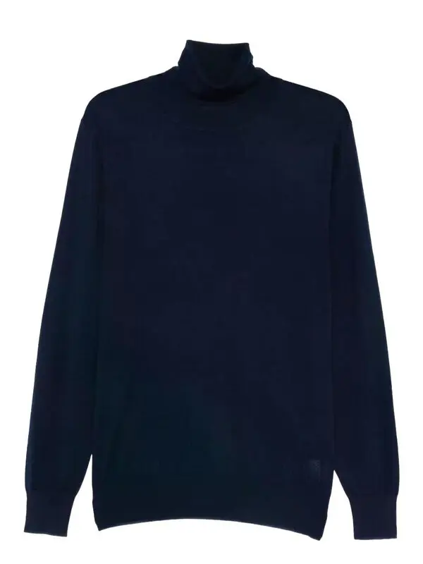 Aspesi Roll-neck Sweater - Blue