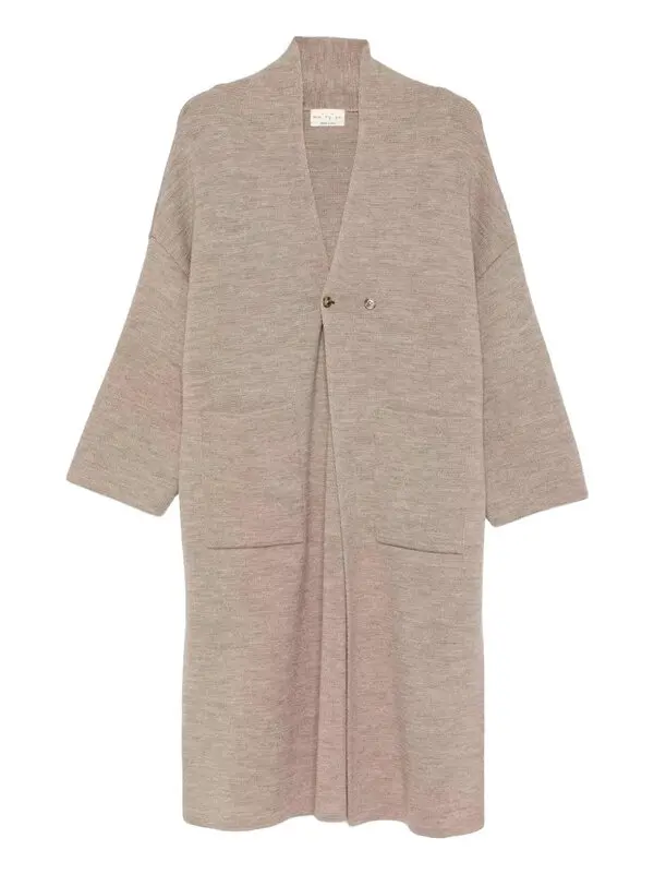 MA'RY'YA Drop-shoulder Coat - Neutrals