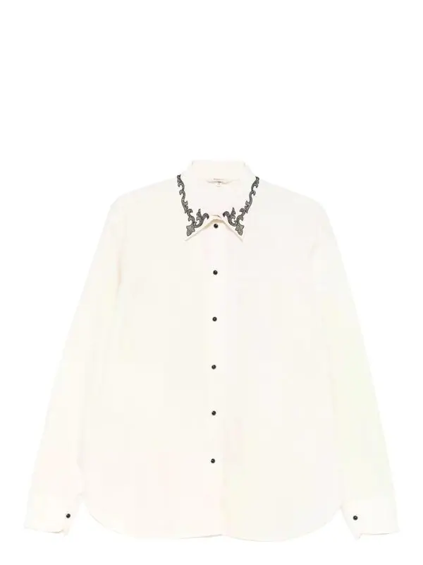 Barena Venezia Embroidered-collar Shirt - Neutrals