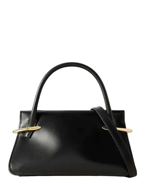 Givenchy Pinch Mini Leather Shoulder Bag - Black