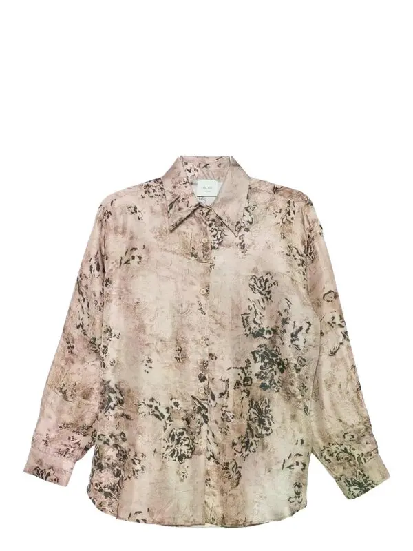 ALYSI Floral-print Shirt - Neutrals