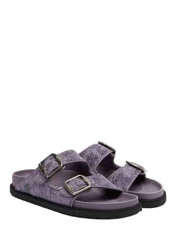 BIRKENSTOCK Arizona Velvet Slides - Purple