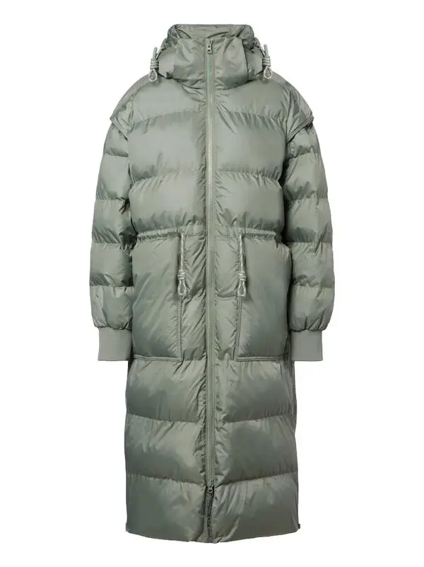 Adidas By Stella McCartney Hooded Puffer Coat - Green