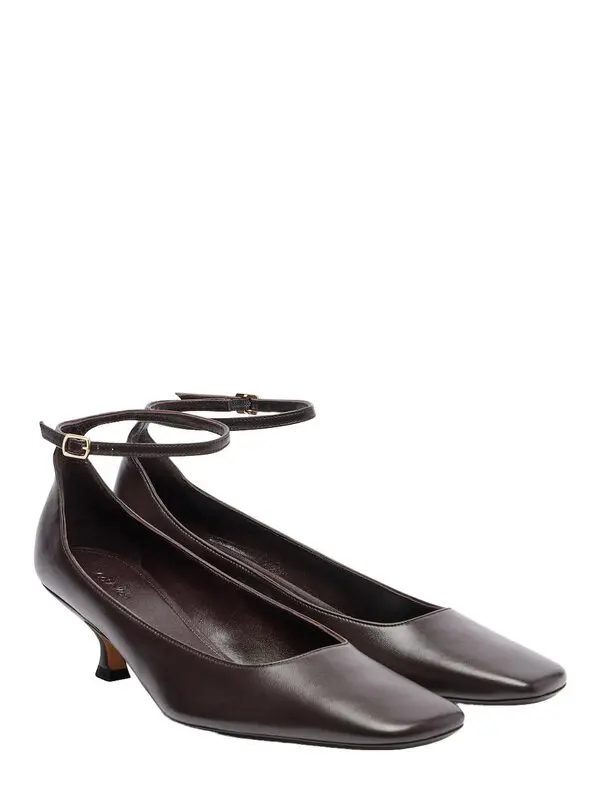 Calvin Klein Anna Leather Pumps - Burgundy