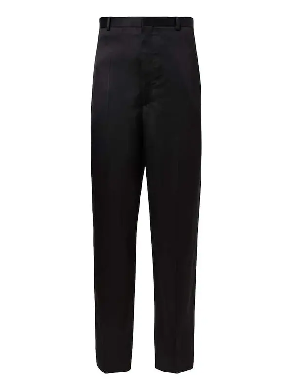 JIL SANDER High-rise Straight Pants - Black