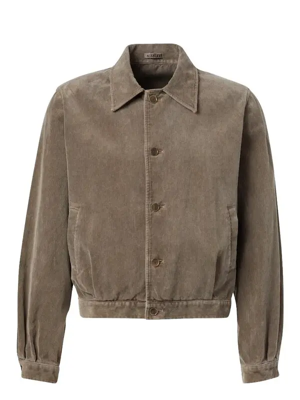 Auralee Cotton Corduroy Blouson Jacket - Brown