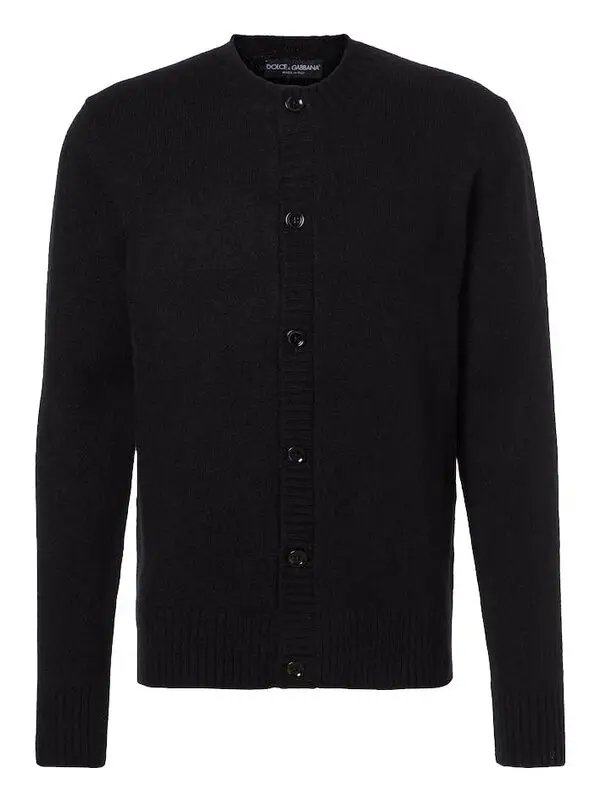 Dolce & Gabbana Wool-blend Cardigan - Black