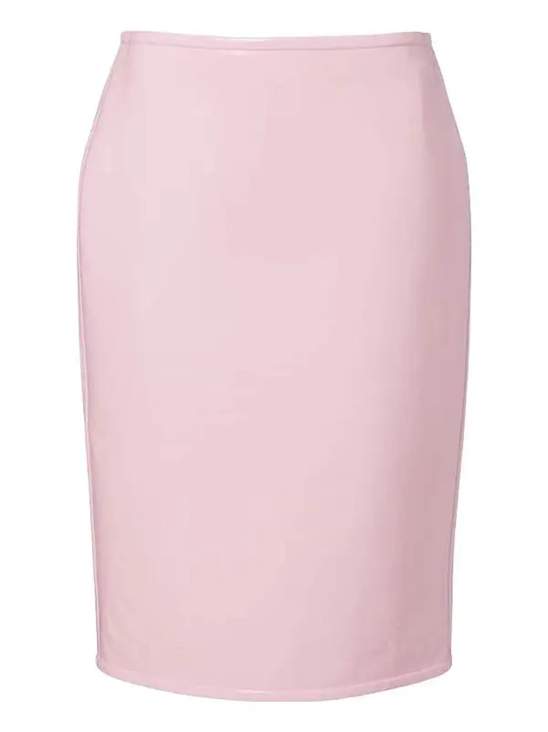 Gucci Patent Leather Pencil Skirt - Pink