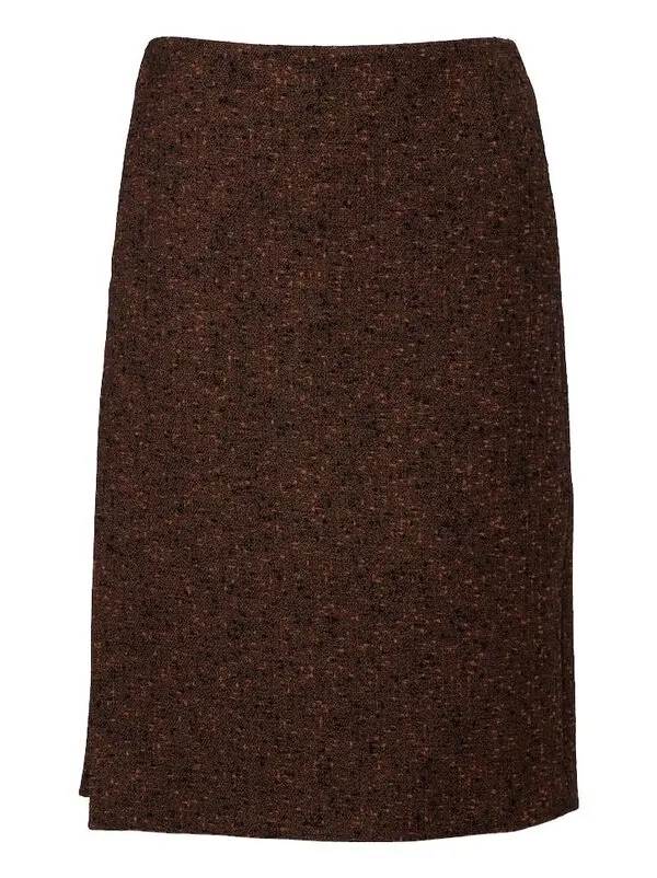 Gucci Wool-blend Midi Skirt - Black