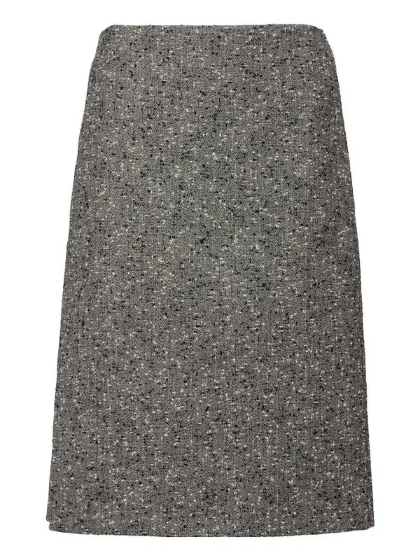 Gucci Wool-blend Midi Skirt - Grey