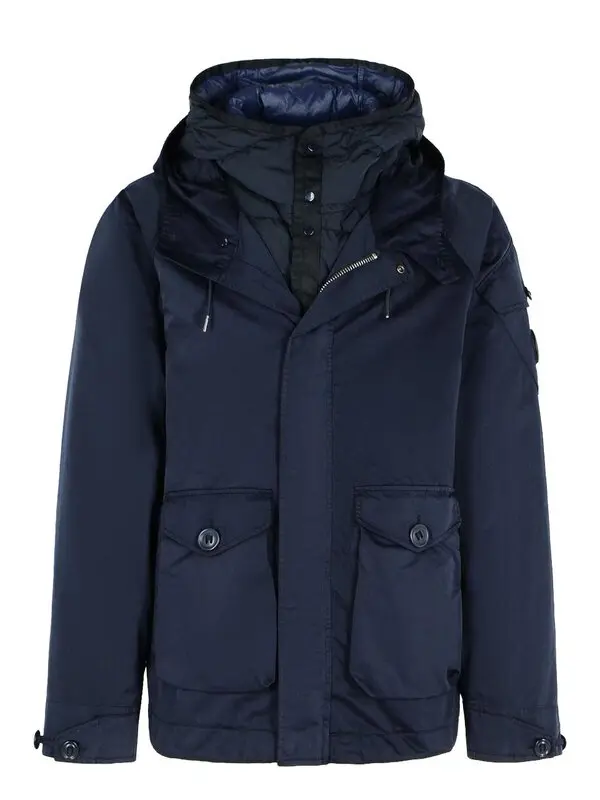 C.P. COMPANY Polyester-blend Hooded Jacket - Navy