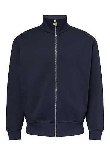 THAMES Cotton-jersey Track Jacket - Navy