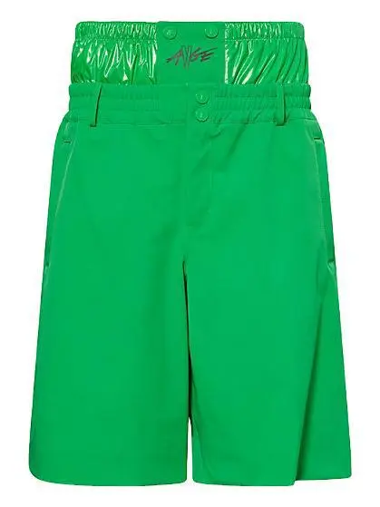Moncler X Asap Rocky Wide-leg Shell Shorts - Green Spring