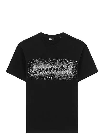 The Kooples Logo-print Short-sleeve Cotton T-shirt - Black