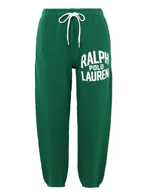 Polo Ralph Lauren Printed Tapered Cotton-blend Jersey Track Pants - Green