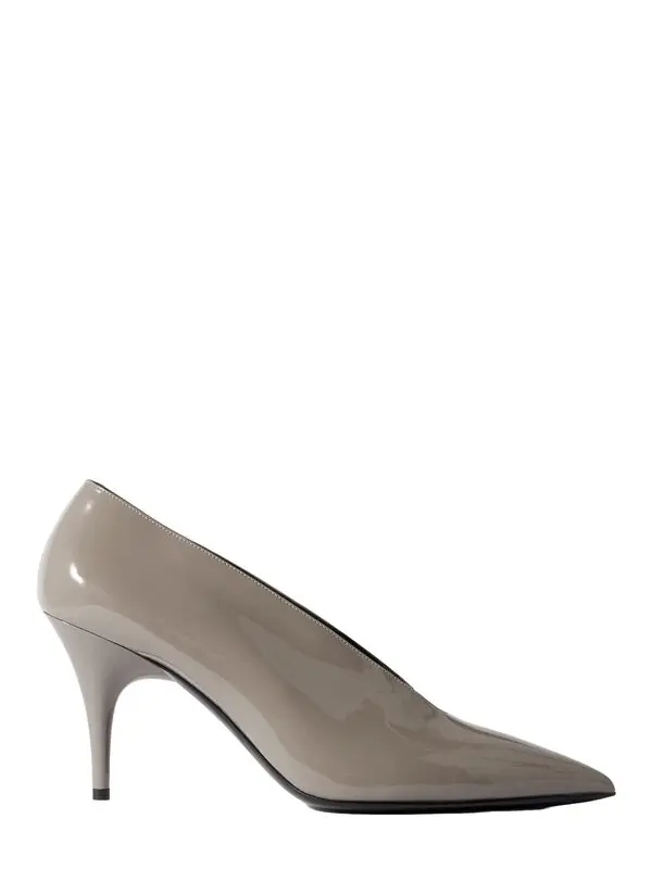 Gucci 97 Patent-leather Pumps - Gray