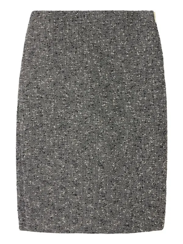 Gucci Wool-blend Bouclé Pencil Skirt - Gray