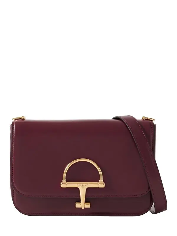 Gucci Siena Leather Shoulder Bag - Burgundy