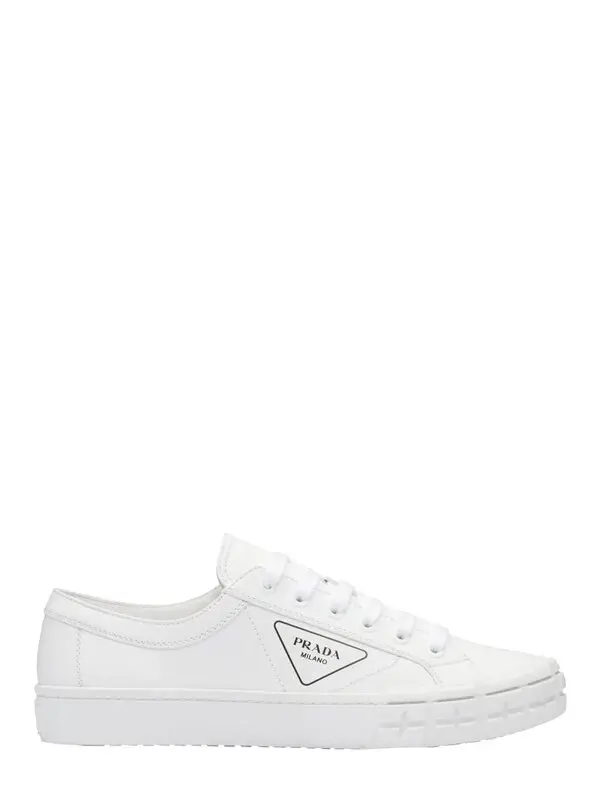 Prada Cassetta Wheel Leather Low - White