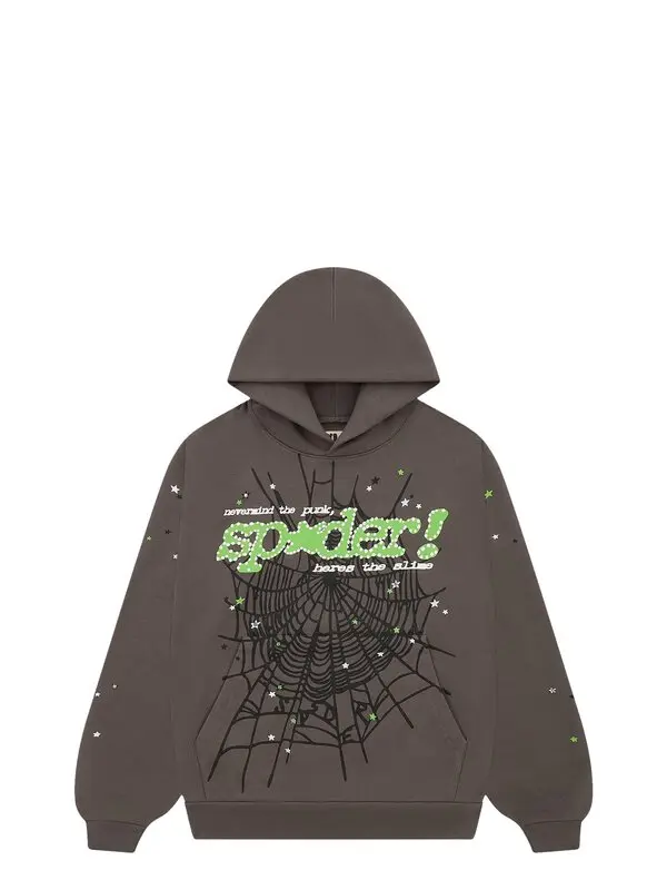 SP5DER Punk V2 Hoodie - Grey