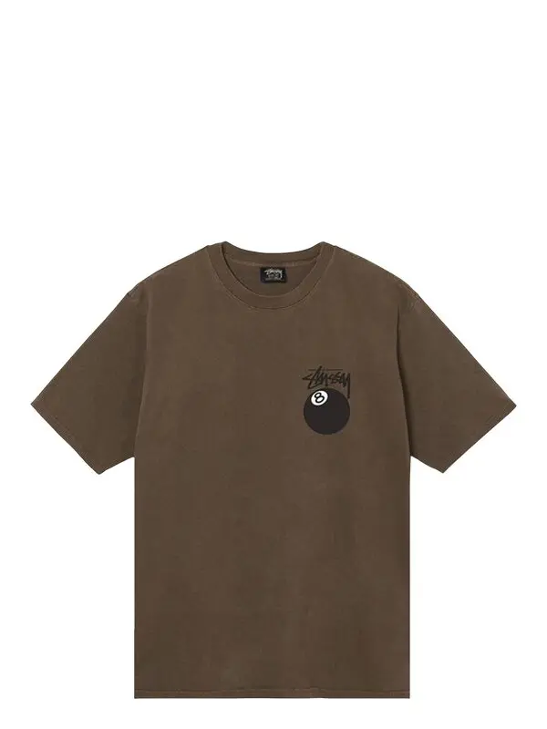StÜssy 8 Ball Pigment Dyed Tee - Brown
