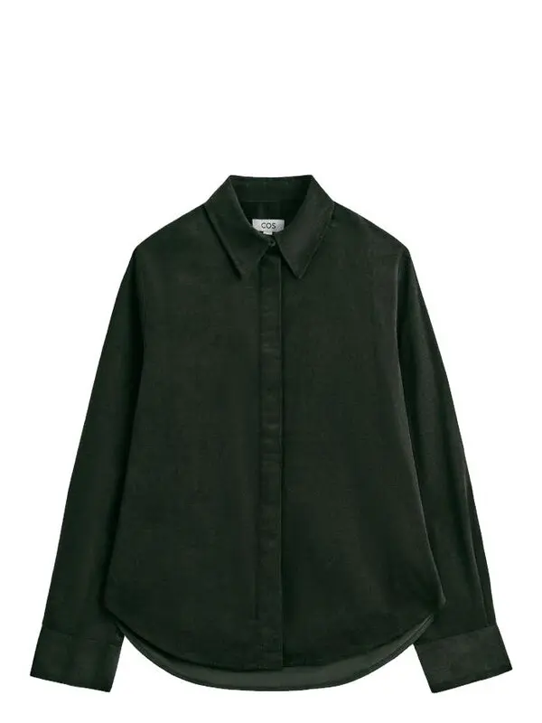 Cos Cotton-corduroy Shirt - Green