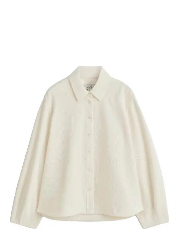 Cos Cotton-corduroy Shirt - White