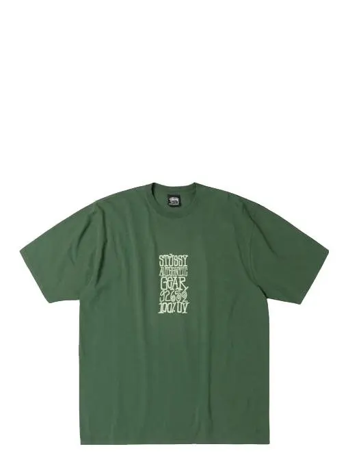 StÜssy Authentic Gear Pigment Dyed Tee Shirt - Pine
