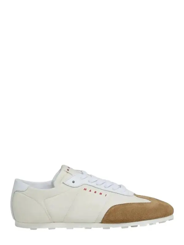 Marni Nylon Softy Soccer Sneaker - Off White/desert