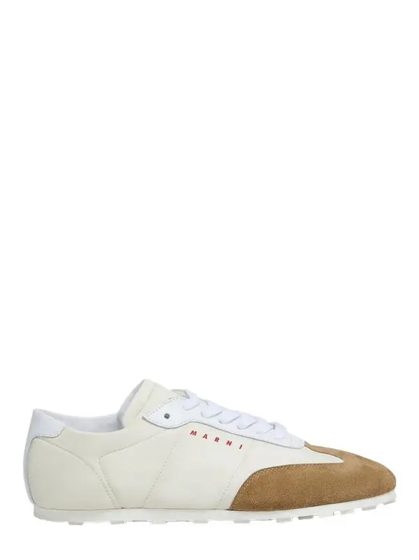 Marni Nylon Softy Soccer Sneakers - Off White/desert