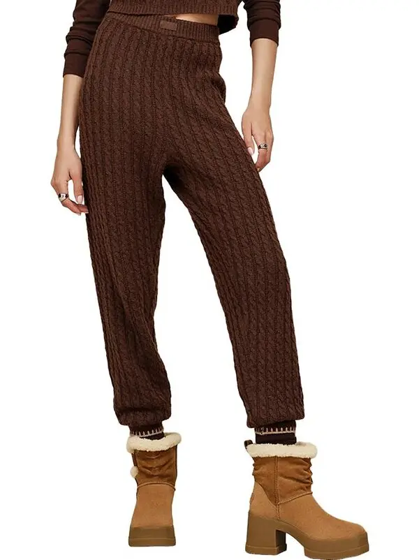 UGG Lorelai Cable Knit Pants - Cola