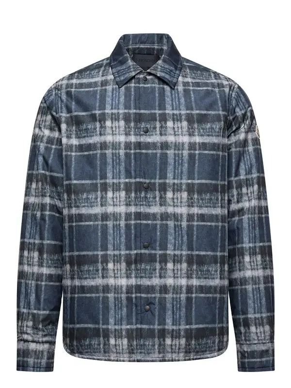 Moncler Padded Plaid Shacket - Multicolor