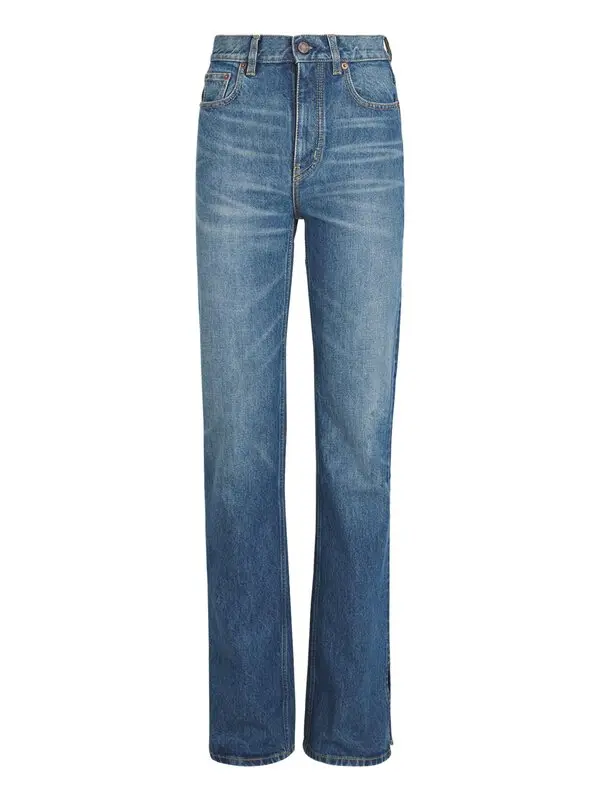 Chloé Faded Straight Jeans - Red