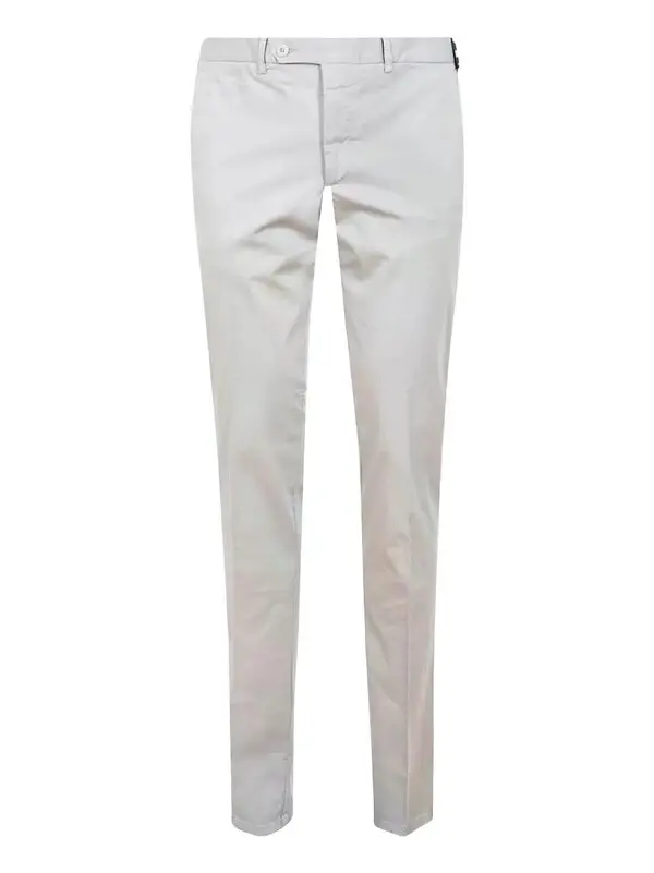 ROTA Zip-fly Stretch-cotton Trousers - Grey