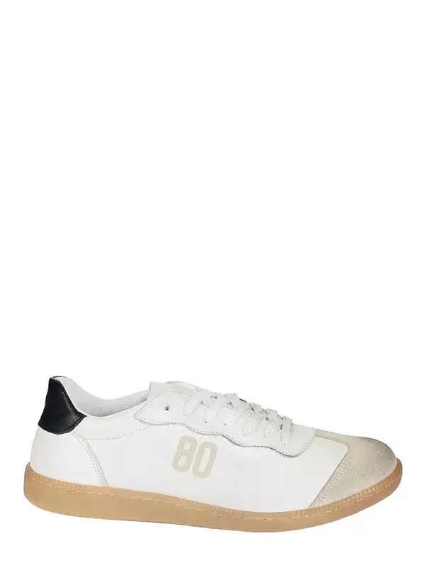 BE980 Harvard Leather Sneakers - White/black