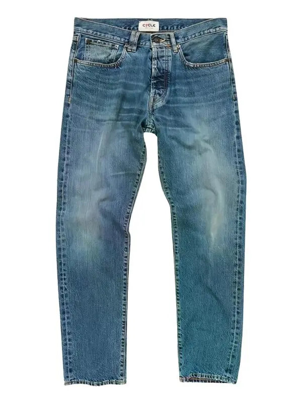 CYCLE Five-pocket Straight Leg Jeans - Blue