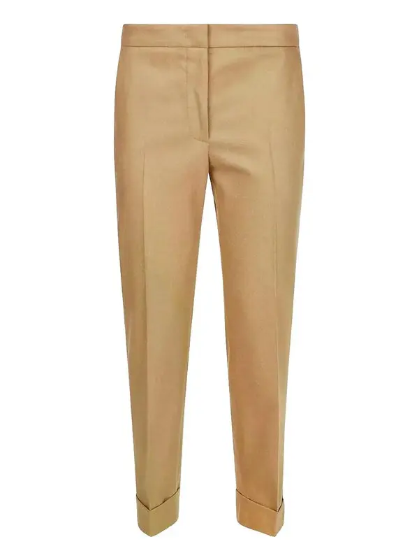 PT TORINO Pleated-cuff Trousers - Brown