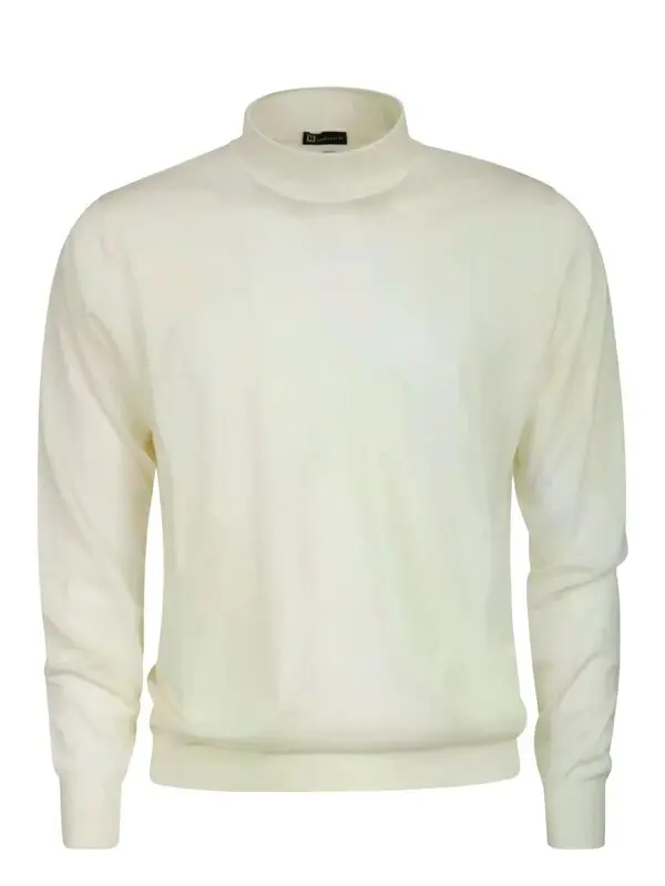 Alpha Industries Turtleneck Wool Sweater - White