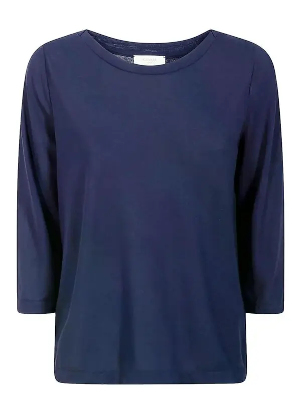 ZANONE Boat-neck Top - Blue