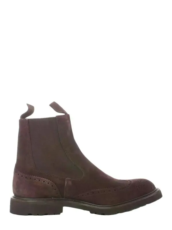 TRICKER'S Suede Chelsea Boots - Brown