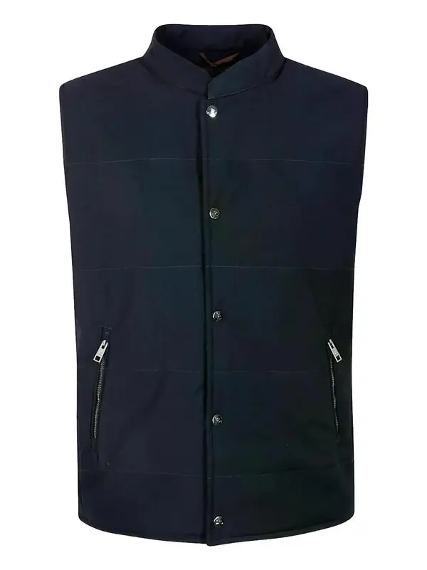 ON THE BUND Sleeveless Gilet - Blue