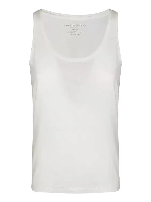 Majestic Filatures Round-neck Tank Top - White